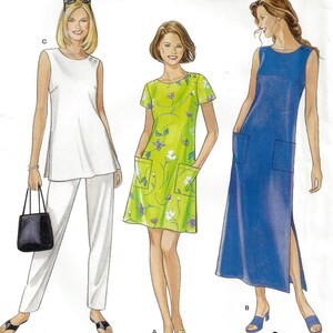 New Look 6602 Sewing Pattern for Misses Dress in Two Lengths Tunic and ...