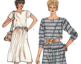 Butterick 4946 Sewing Pattern Misses Vintage 80s Notch Collar Blouson ...