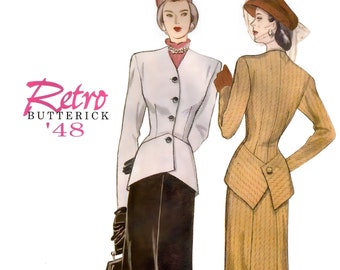 Butterick 4512 Sewing Pattern Misses Fitted Lined Jacket With Back ...