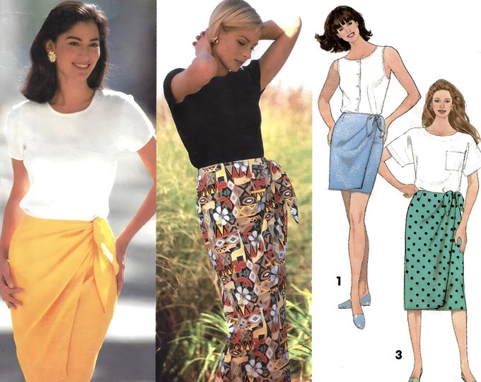 Simplicity 8304 Sewing Pattern Misses Two-hour Sarong Skirt in Four ...