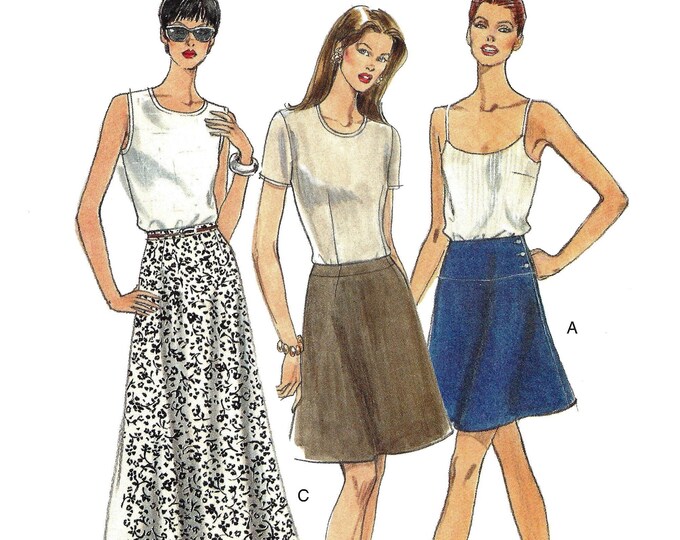 Vogue 9249 Sewing Pattern Misses Very Easy Aline Skirts With Length ...