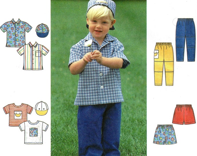 Simplicity 7994 Sewing Pattern for Toddlers Button Front Shirt Pullover ...