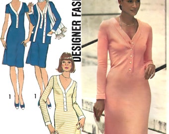 Simplicity 8039 Sewing Pattern Misses Vintage 70s Simple to Sew ...