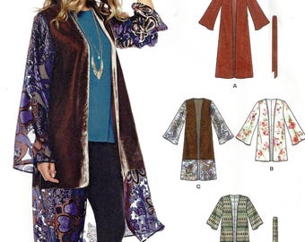 New Look 6155 Sewing Pattern Misses Longer Length Vest With Pocket and ...