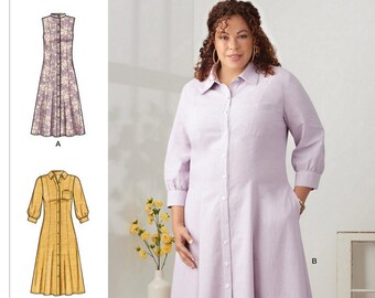 Simplicity 8689 Sewing Pattern Misses Raised Waist Button Front Or
