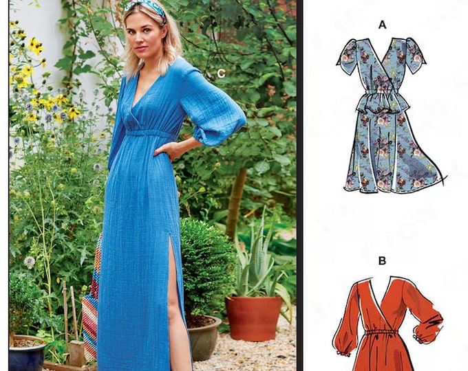 Simplicity 1800 Sewing Pattern Women's Amazing Fit Open Neckline Dress ...