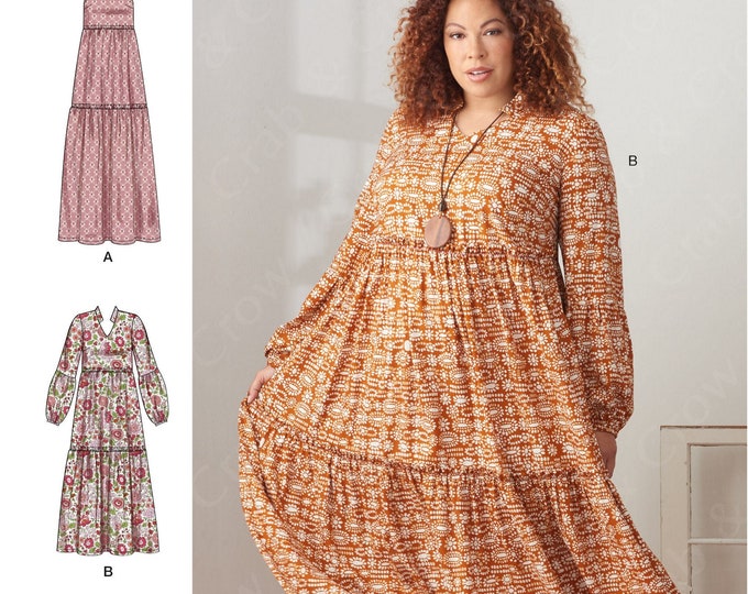 Simplicity S8657 Sewing Pattern Misses Caftan With Options for Design ...
