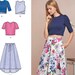 Simplicity 8609 Sewing Pattern Misses Skirt in Two Lengths and Knit ...
