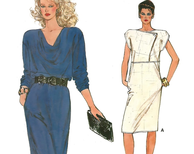 Vogue 8879 Sewing Pattern Misses Vintage 80s Loose Fitting Straight ...
