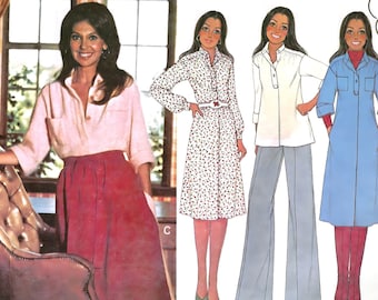 Simplicity 8039 Sewing Pattern Misses Vintage 70s Simple to Sew ...