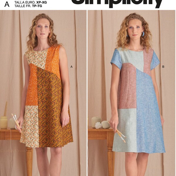 Patchwork Dress Pattern - Etsy