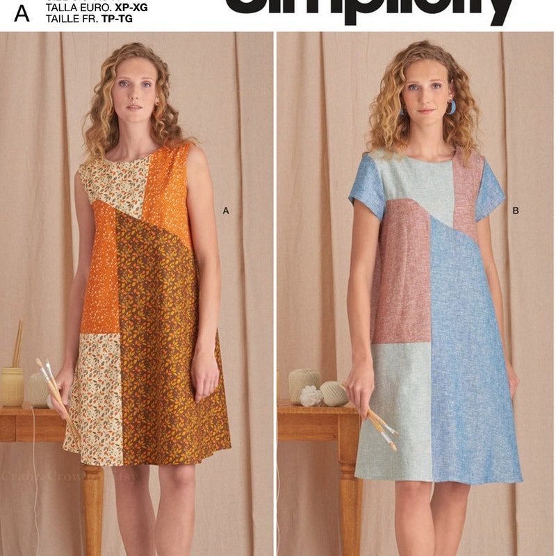 Patchwork Dress Pattern - Etsy