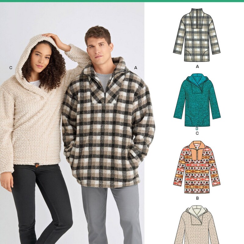 Mens Hoodie Sewing Pattern - Etsy