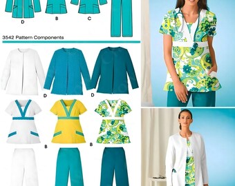 Simplicity S9130 Sewing Pattern Easy to Sew Skirt Pants Tunic Top and ...