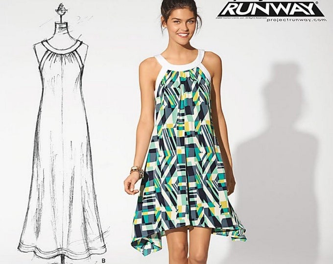 New Look 6207 Sewing Pattern Misses Loose Fitting Dress in Two Lengths ...