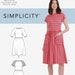 Simplicity S9136 Sewing Pattern Misses Dress With Waist Gathers ...