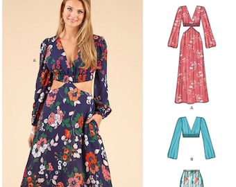 New Look 6566 Sewing Pattern for Misses Sleeveless Ankle Length Tunic ...