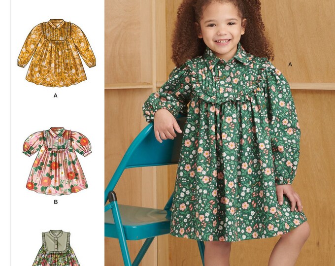 Simplicity 1075 Sewing Pattern for Childs Retro 50s Jumper Skirt and ...