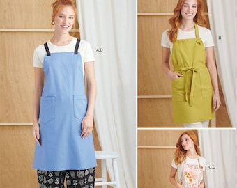 Simplicity R11938 / S9835 Sewing Pattern Misses Dress and Pinafore ...