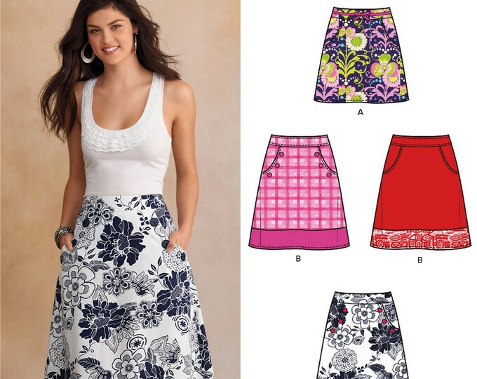 New Look 6106 Sewing Pattern Misses A-line Skirt in Three Lengths With ...