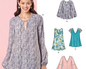 New Look 6550 Sewing Pattern for Misses Easy Off-the-shoulder Dresses ...