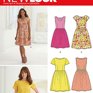 New Look 6262 Sewing Pattern Misses Classic Dress With Neckline and ...