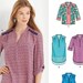 New Look 6374 Sewing Pattern Misses Shirts With Sleeve and Length ...