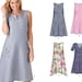 New Look 6340 Sewing Pattern for Misses Easy Trapeze Swing Dresses With ...