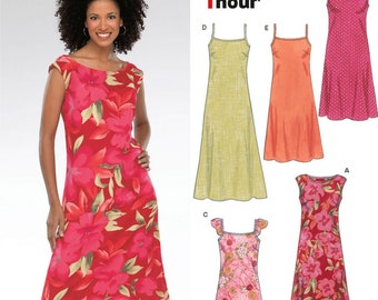 New Look 6891 Sewing Pattern Misses Easy Pullover Tops With Neckline ...