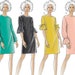 New Look 6524 Sewing Pattern for Misses Dress With Sleeve Variations Sz ...