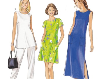 New Look 6602 Sewing Pattern for Misses Dress in Two Lengths Tunic and ...