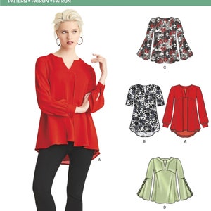New Look 6527 Sewing Pattern Misses Tunic in Two Lengths With Sleeve ...