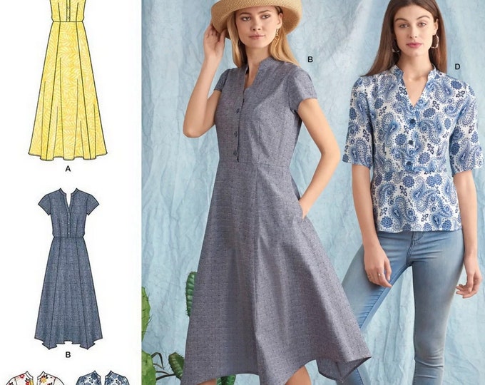 Simplicity 8384 Sewing Pattern Misses Dress With Length Variations and ...