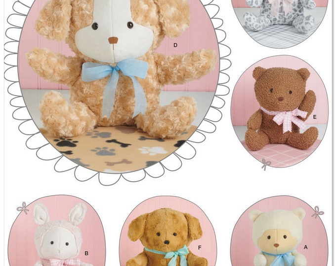 Simplicity 8155 Sewing Pattern for Stuffed Teddy Bears With Clothes ...