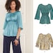 New Look N6684 Sewing Pattern for Misses Raglan Sleeve Tops in Two ...