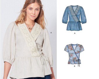 New Look 6577 Sewing Pattern for Misses Cowl Neck Knit Top Tunic Mini ...