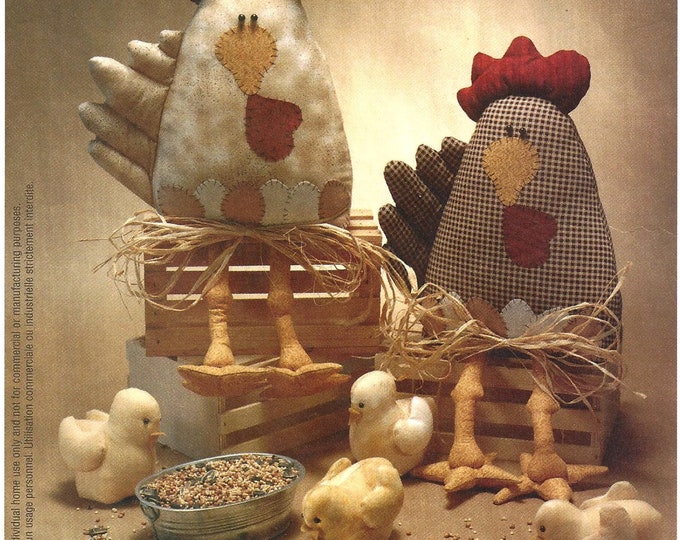 Mccalls Crafts 3140 Sewing Pattern for Chicken and Chicks Uncut - Etsy