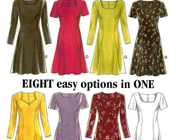 New Look 6567 Sewing Pattern for Misses Dress With Neckline and Sleeve ...