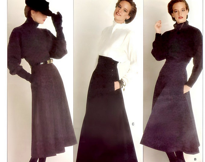 Vogue 1239 Sewing Pattern Misses Vintage 80s Gored Flared Skirts With ...