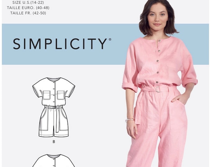 Simplicity 5914 Sewing Pattern Misses Contour Waist Skirts in Two ...