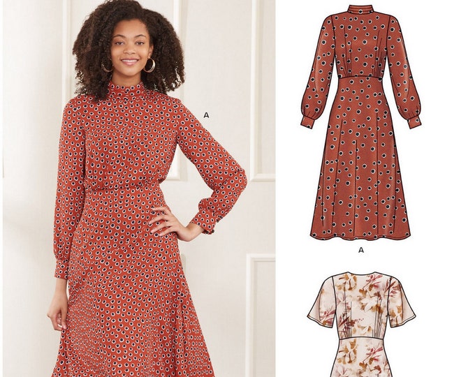 New Look N6682 Sewing Pattern for Misses Shaped Waist Gathered Bodice ...