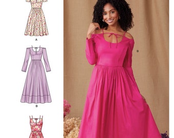 Simplicity 1800 Sewing Pattern Women's Amazing Fit Open Neckline Dress ...