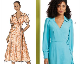 Simplicity S9747 Sewing Pattern Misses Tie Front Dusters in Three ...