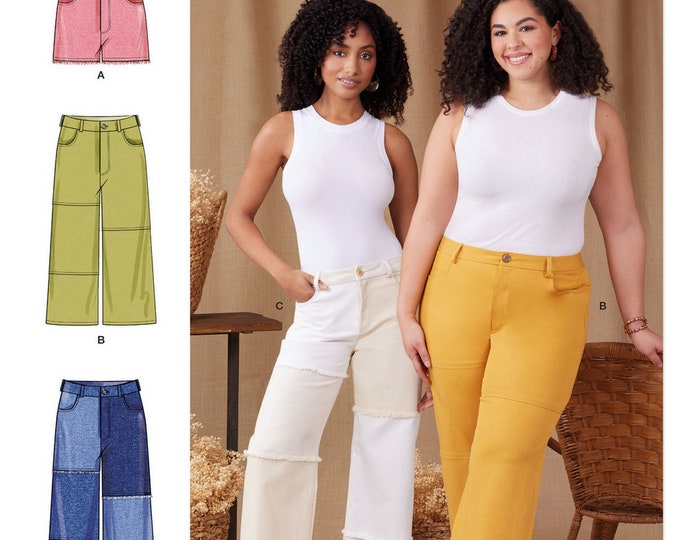 Simplicity S9130 Sewing Pattern Easy to Sew Skirt Pants Tunic Top and ...