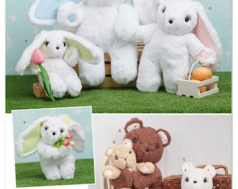 Simplicity 8156 Sewing Pattern for Stuffed Animals With Pillow House ...