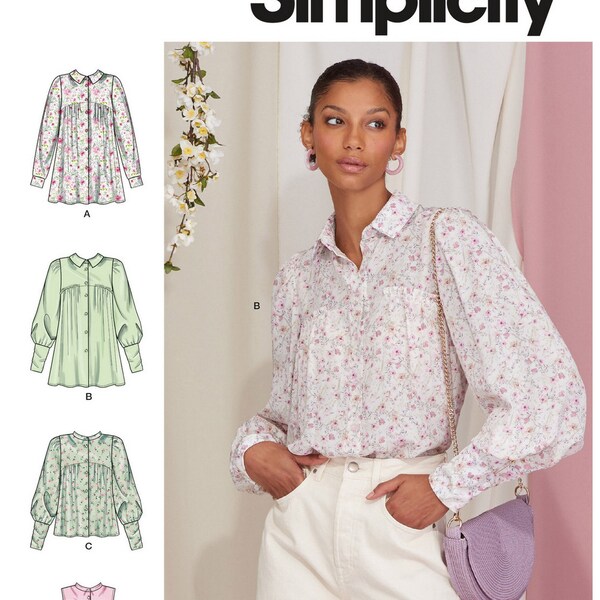 Sewing Pattern Yoked Blouse - Etsy