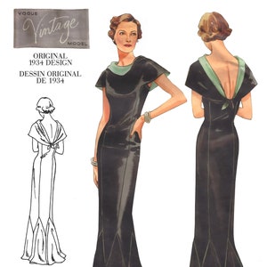 Vogue 2609 Sewing Pattern Misses Original 1934 Design Floor - Etsy
