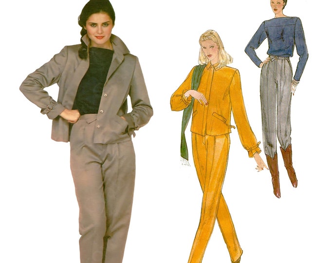 Vogue 2222 Sewing Pattern Misses Vintage 70s Unlined Jacket Pants and ...