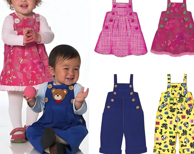 New Look 6768 Sewing Pattern for Babies Jumper and Romper Sz NB-L Uncut ...