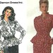 Simplicity 9701 Sewing Pattern Misses Funnel Neckline Dress With Peplum ...